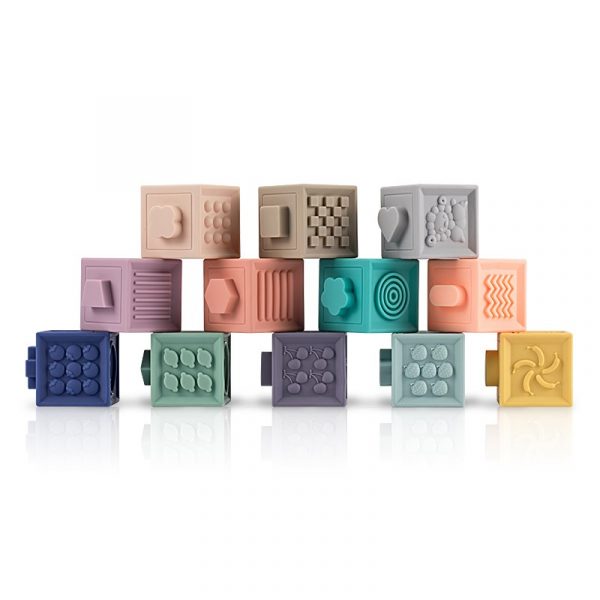 Soft Musical Squishy 3D Building Blocks - Pop It City