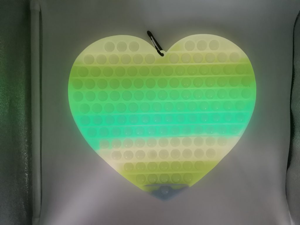 Luminous Glow in Dark Pop It Push Bubble Fidget Toys Stress Relief Toy ...