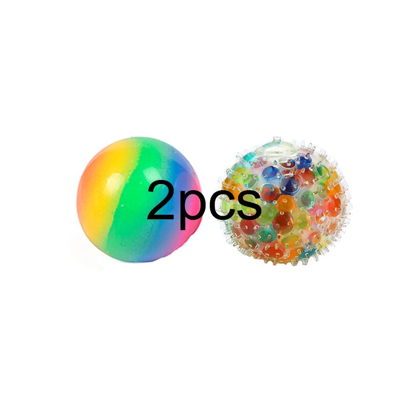 1/2pcs Clear Stress Balls Colorful Ball Autism Mood Squeeze Relief ...